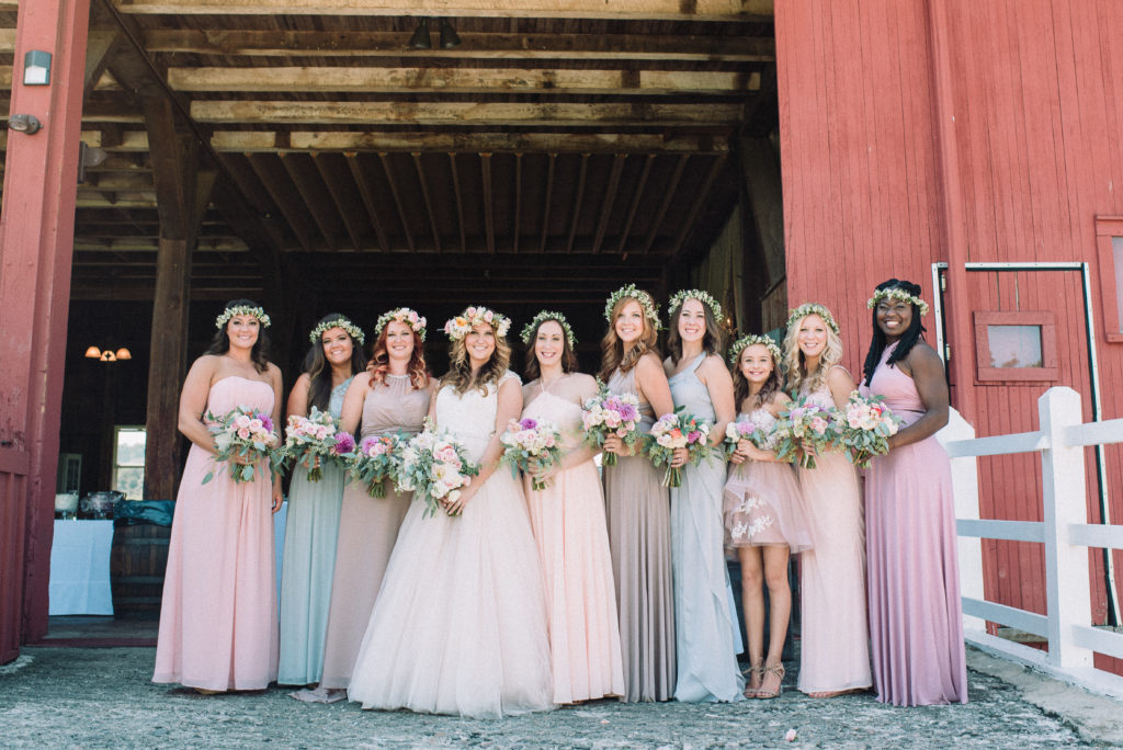 Pretty Pink Barn Wedding