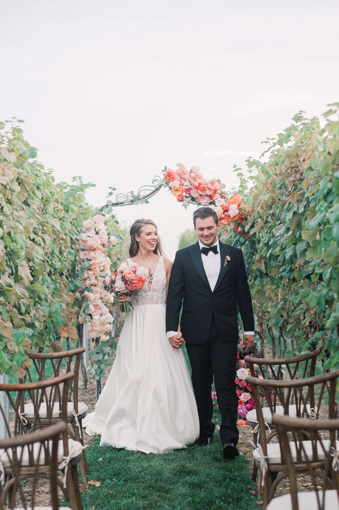 Blooming Love at a Winery Wedding
