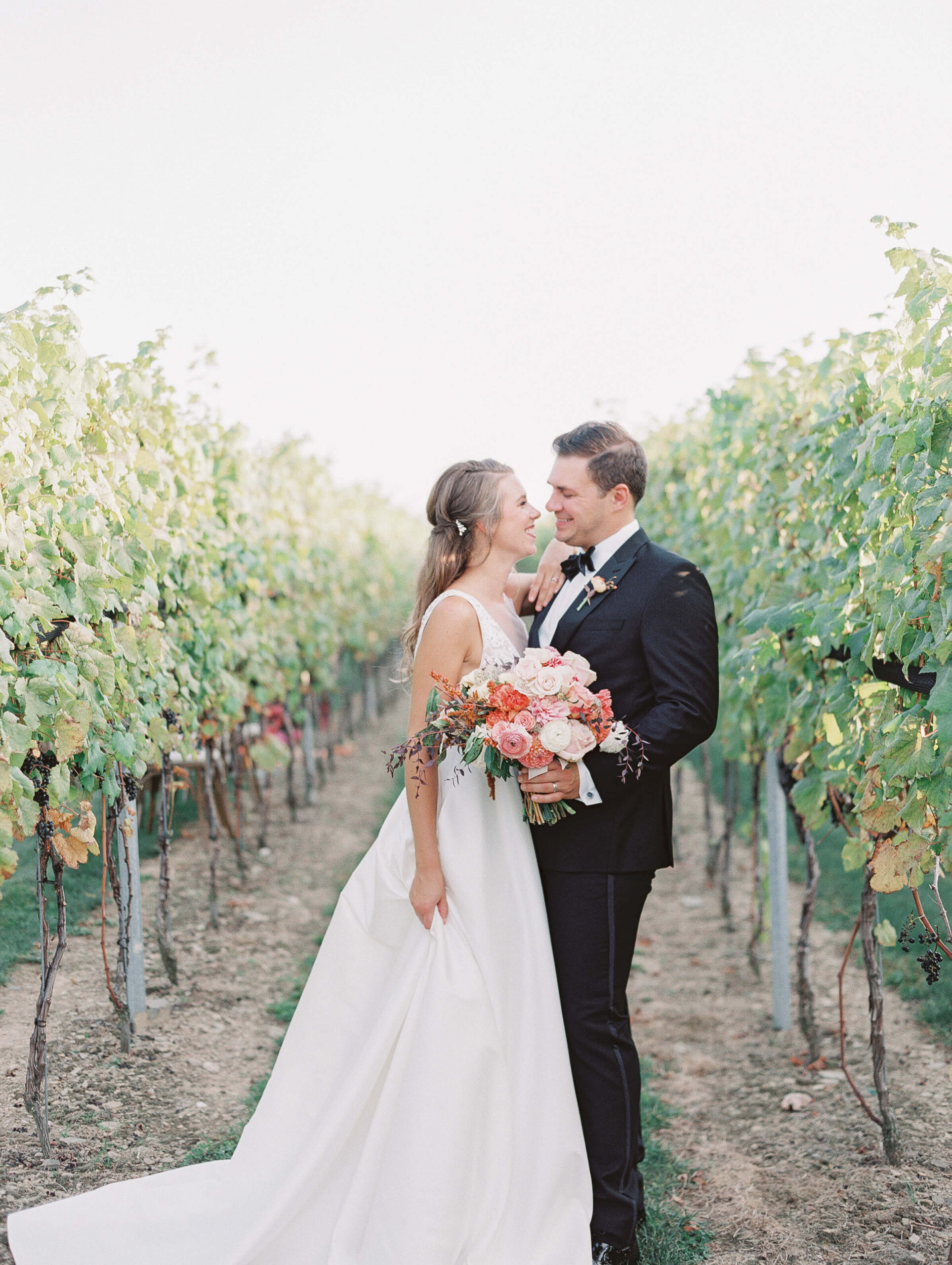 Blooming Love at a Winery Wedding