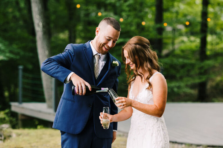 Colorful Micro Wedding in the Pocono Mountains, PA