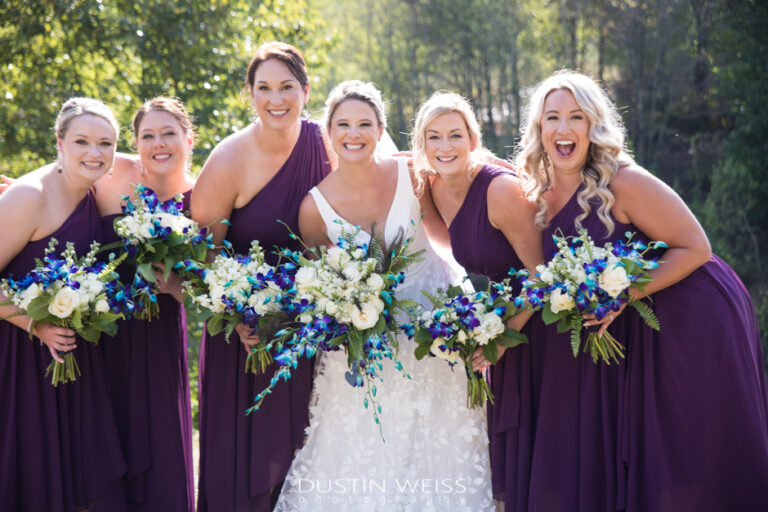 Extravagantly Beautiful Peacock Feathers and Blue Dendrob Orchid Wedding