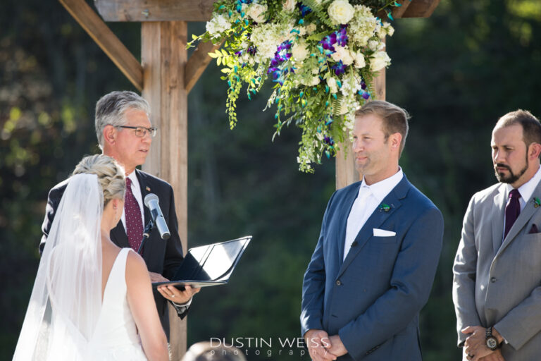 Extravagantly Beautiful Peacock Feathers and Blue Dendrob Orchid Wedding