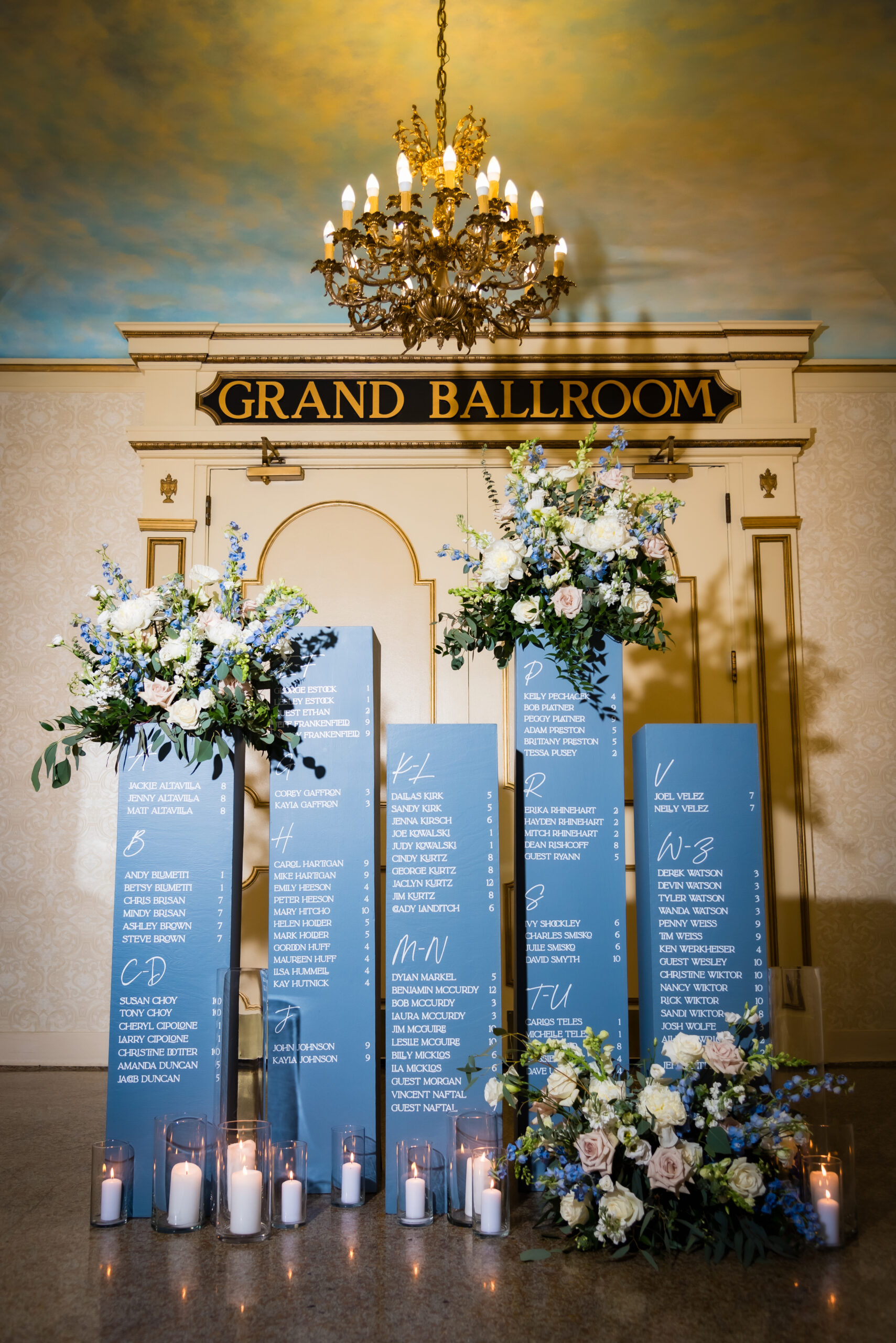 Classic Blue and White Floral Elegance