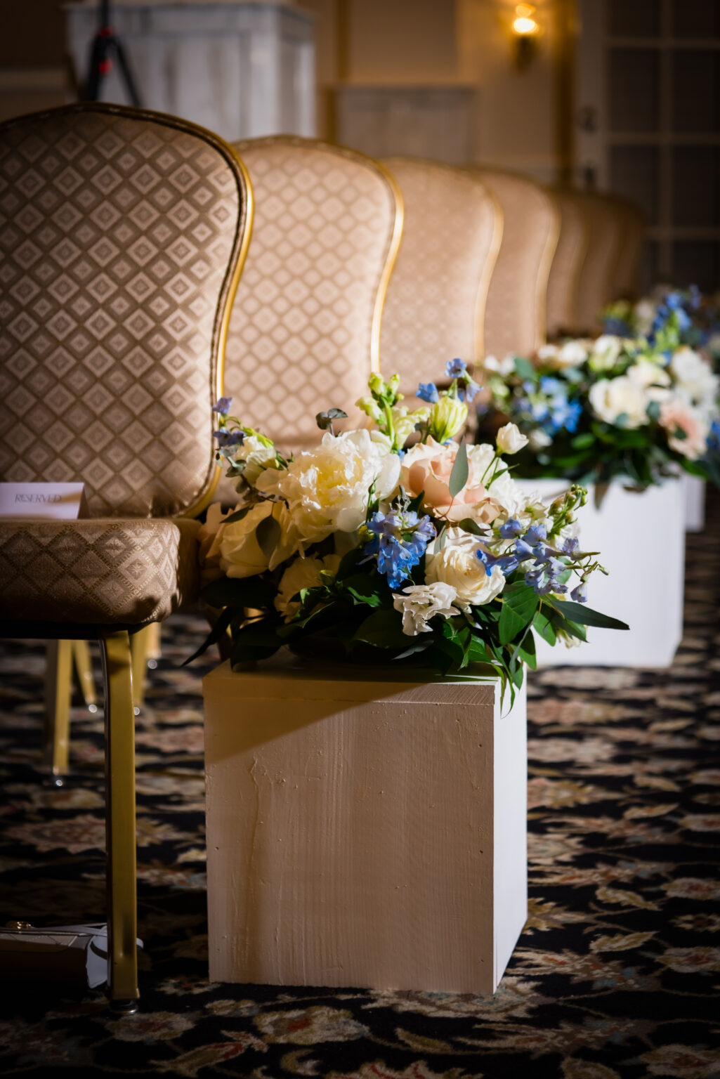Classic Blue and White Floral Elegance